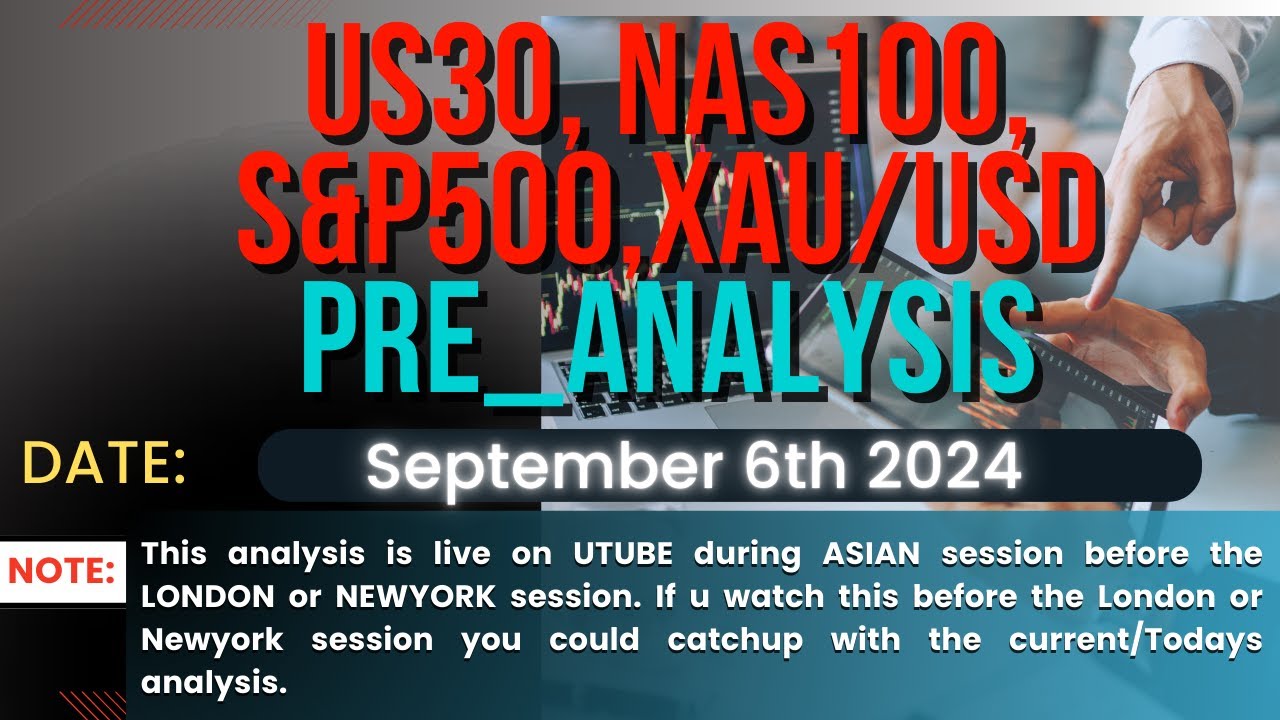 DAILY PIP HUNT: 6th September 2024 (INDEXES/ XAU/USD ANALYSIS) // Us30 ...