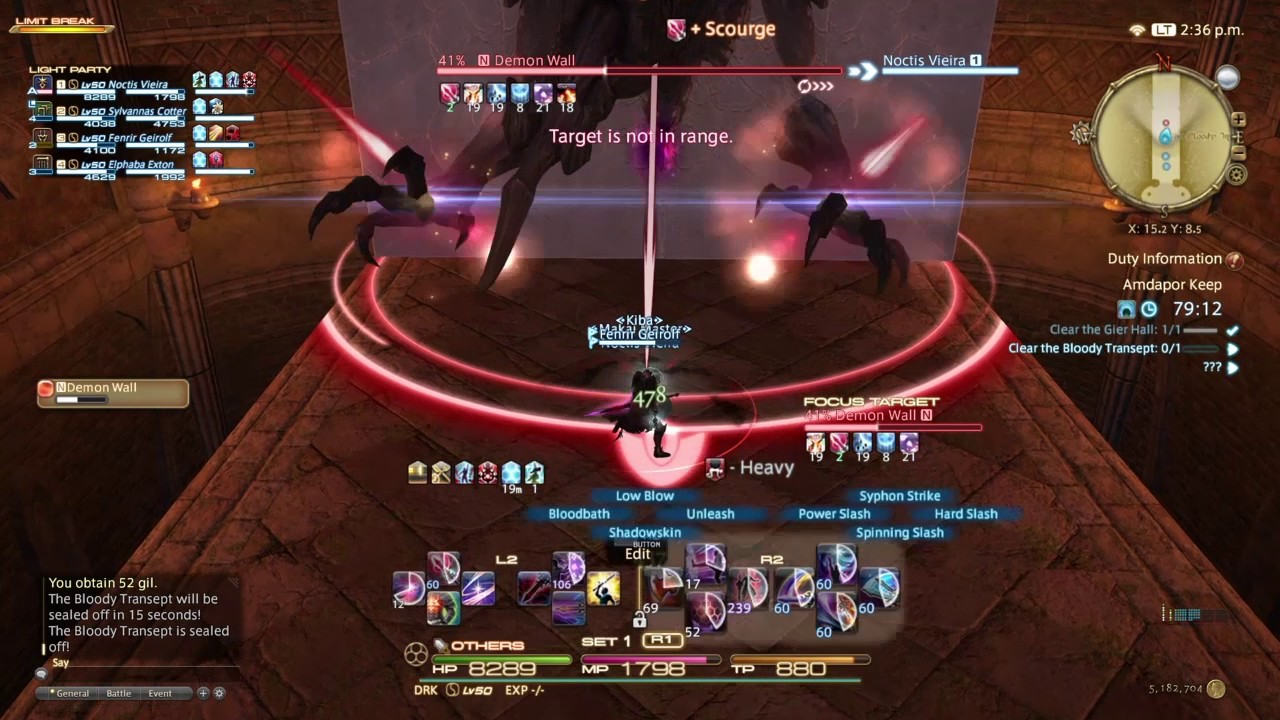 Final Fantasy XIV - Demon Wall - YouTube