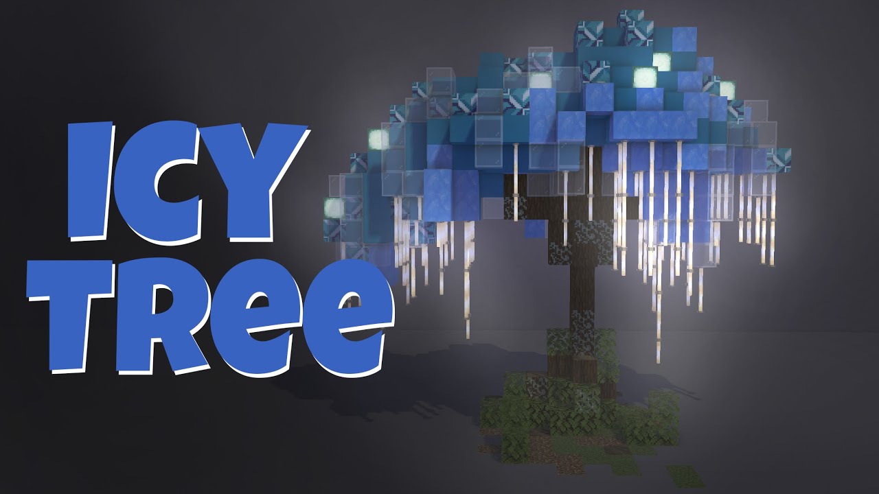 Minecraft build : Icy tree - YouTube