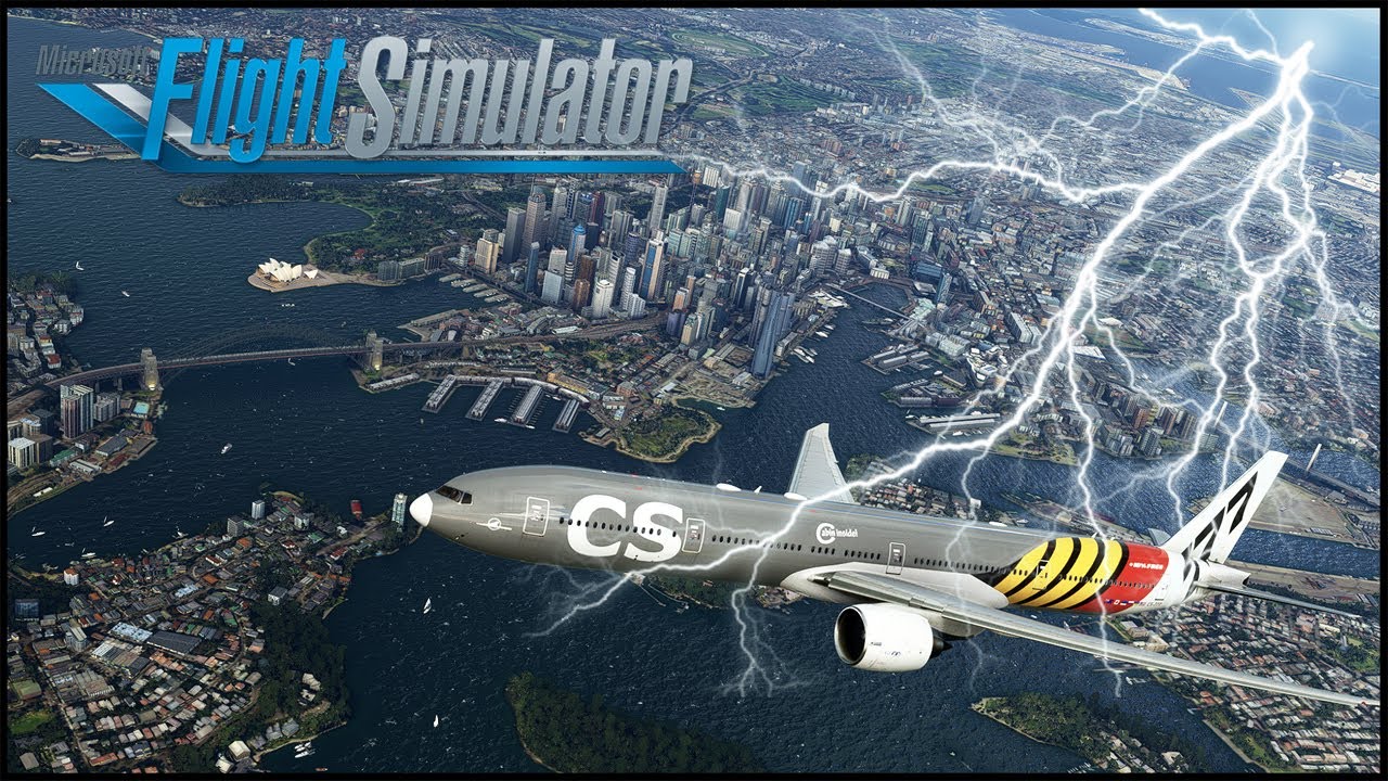 AMAZING Realism! | Stormy Sydney | Captain sim 777 | Microsoft flight ...
