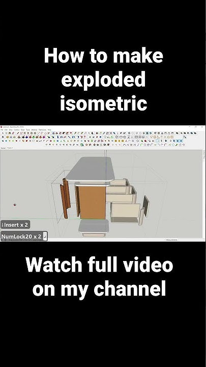 How to make exploded view in Sketchup - YouTube