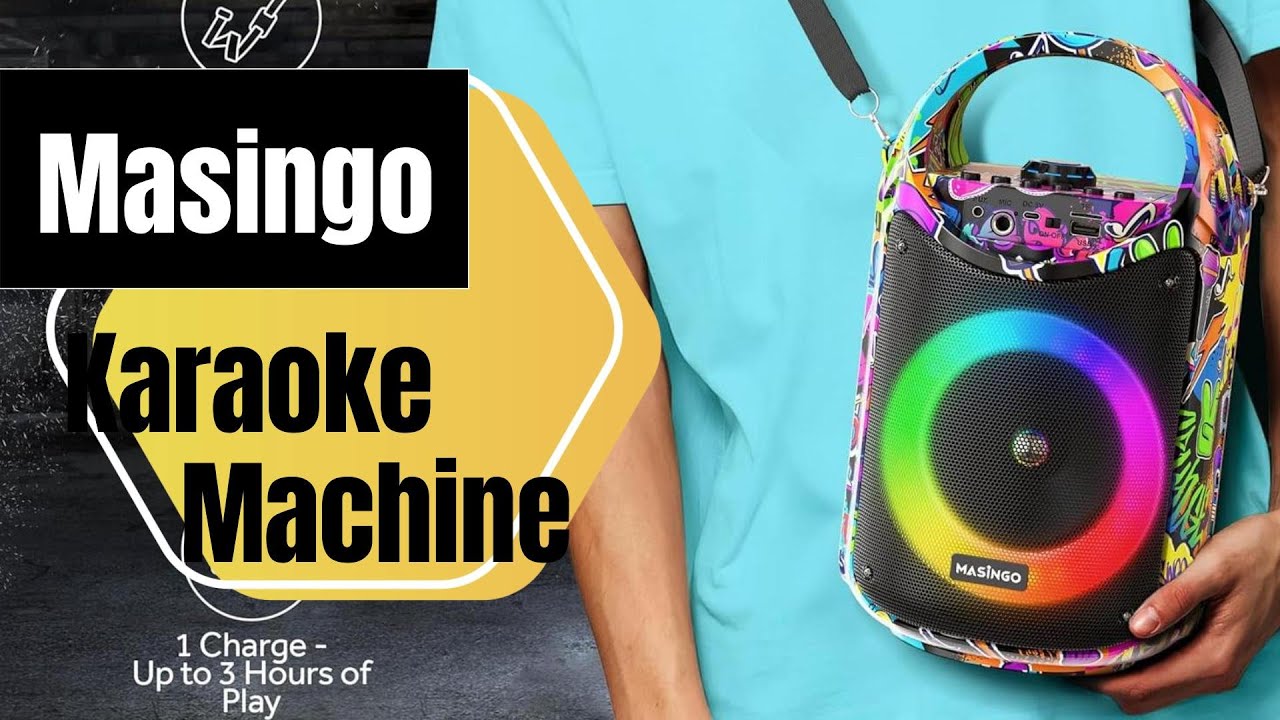 MASINGO Karaoke Machine Review - YouTube