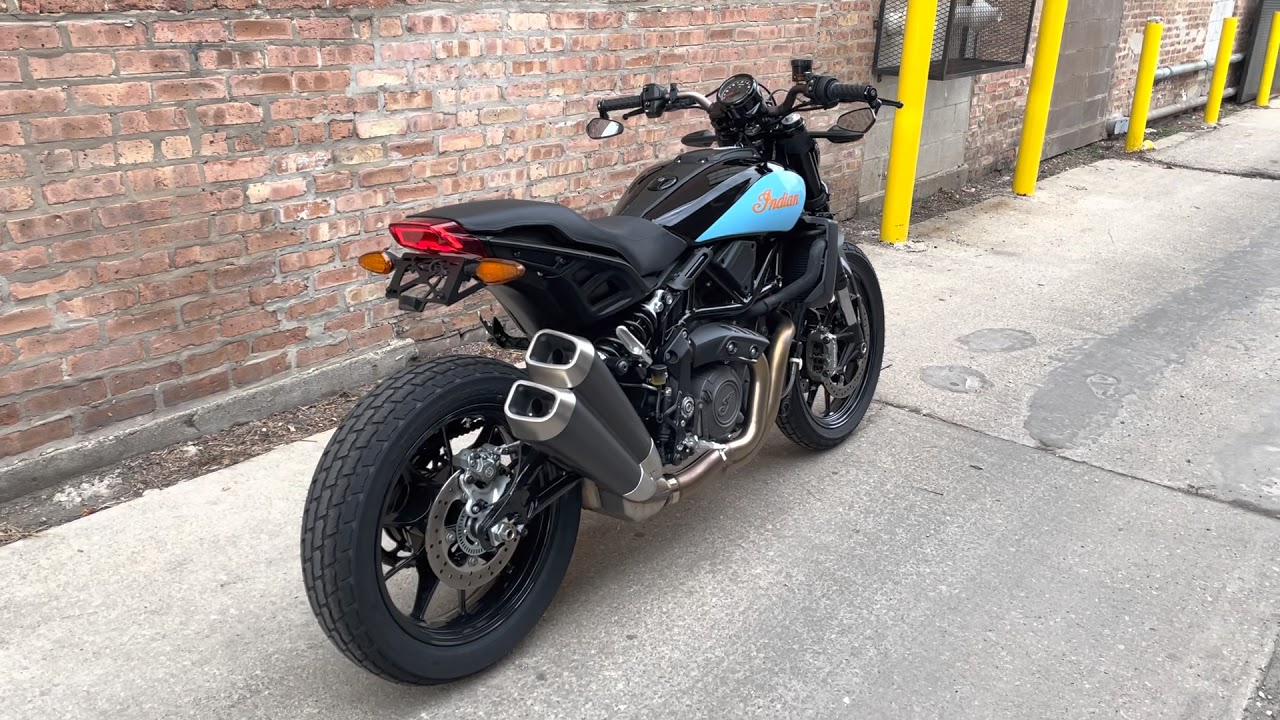 Indian FTR1200 2019 black blue orange I0614U - YouTube