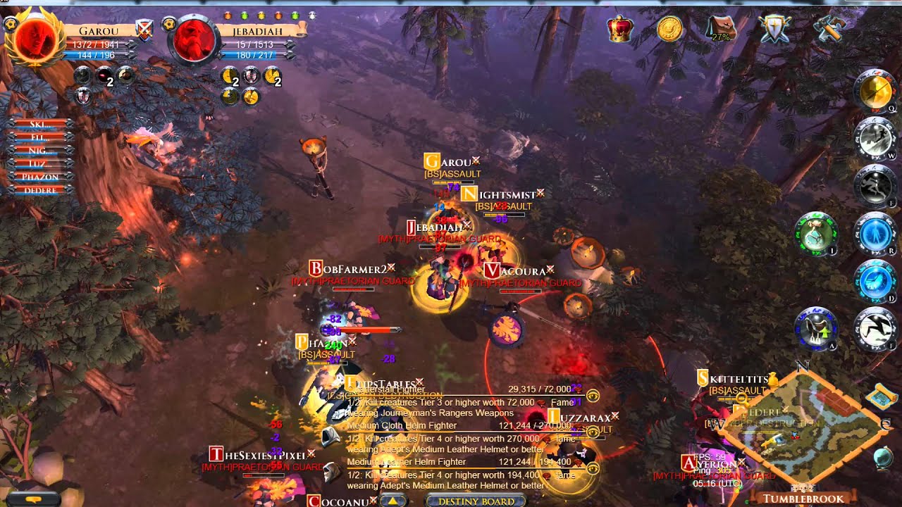 Albion Online PvP - (BS Alliance vs. MYTH Alliance) - YouTube