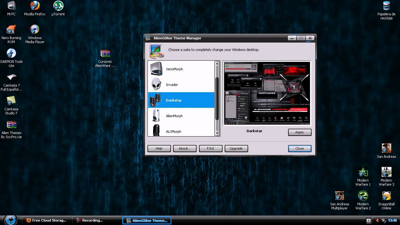 Como Descargar El Tema y El Cursor De AlienWare - YouTube