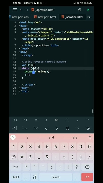 Print reverse counting by JavaScript 😍🔥#html5 #css3 #javascript #shorts #badshah - YouTube