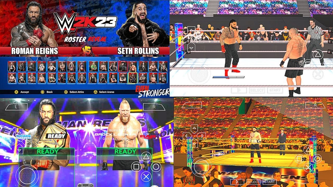 WWE 2K23 PSP GAMEPLAY - YouTube