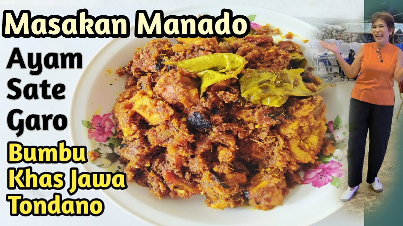 Resep Sate Garo Ayam - bumbu khas Jawa Tondano - YouTube
