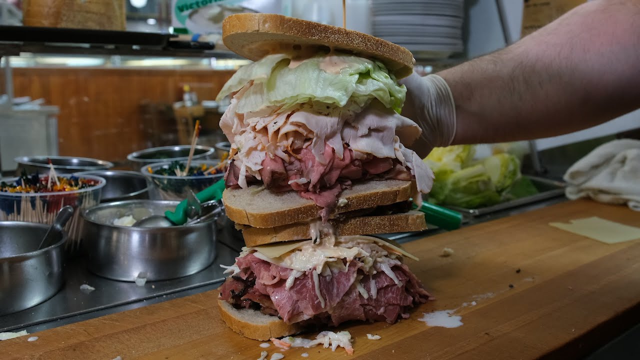 Dare to eat this 5.5-pound deli sandwich? - YouTube
