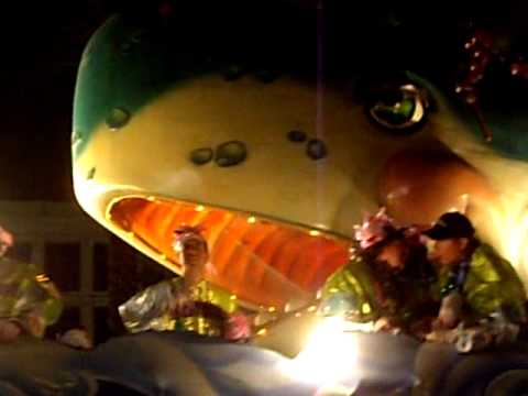Mardi Gras, New Orleans, Bacchus parade, Whale float - YouTube