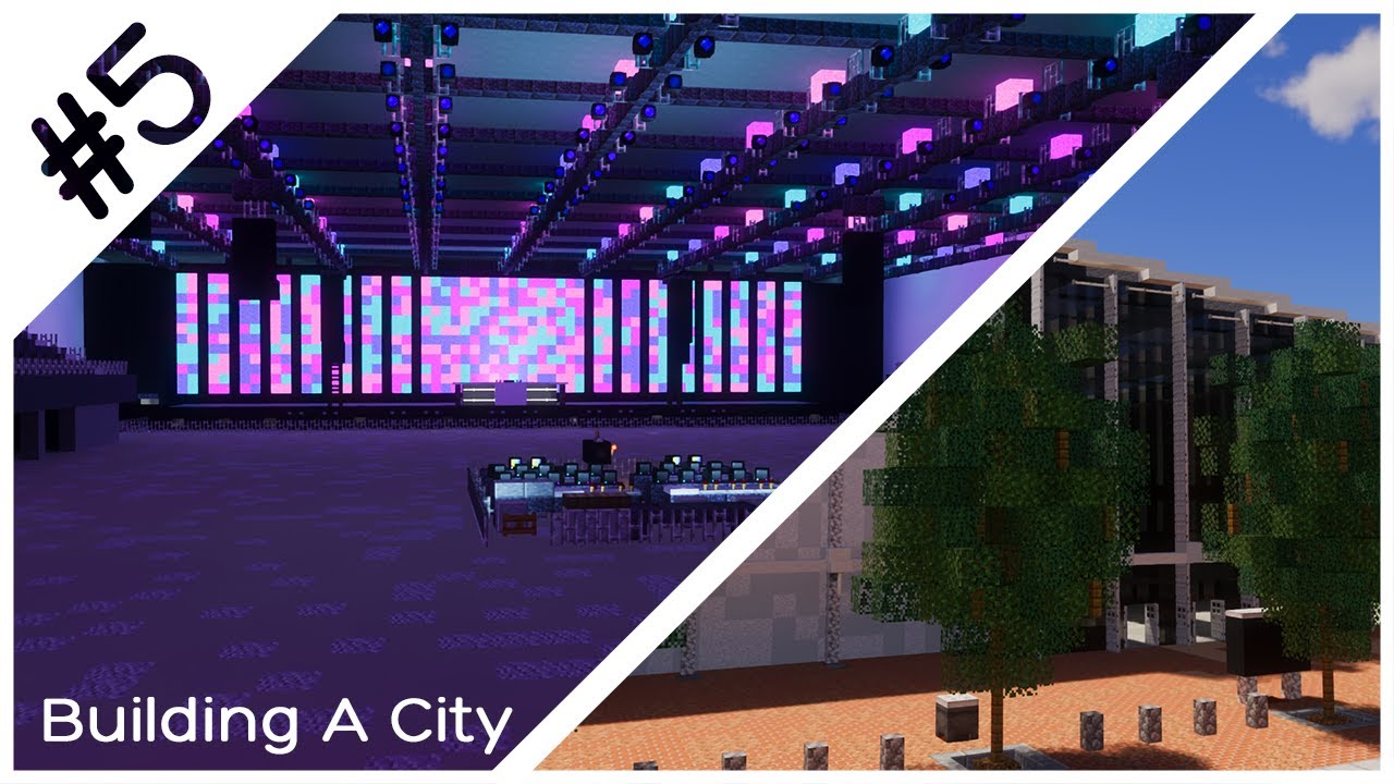 Building A City #5 (S2) // Convention/Exhibition Center // Minecraft ...