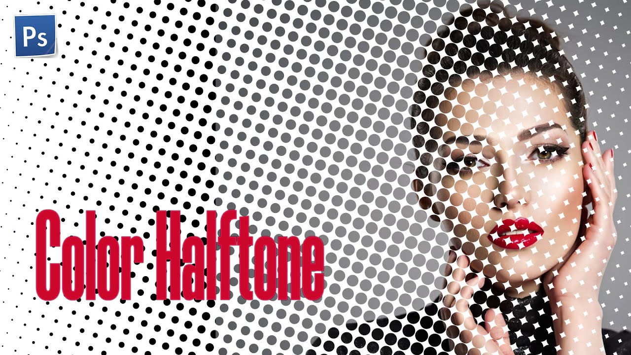 How to Create Halftone Effect in Photoshop - Photoshop Tutorial - YouTube