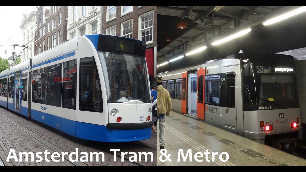 Amsterdam Tram & Metro! - YouTube