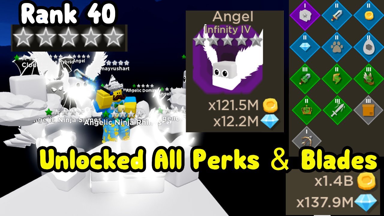 Unlocked All Perks! Got Max Rank 40 & Max Blade - Blade Throwing ...