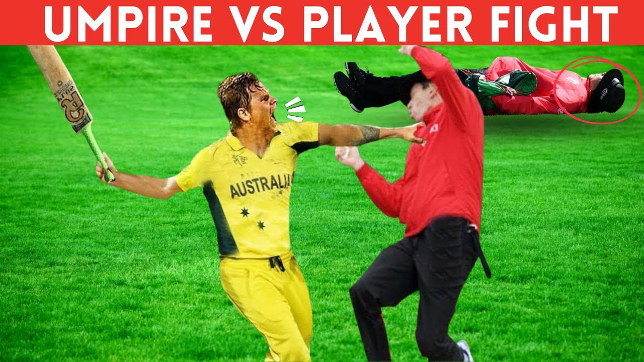 TOP 5 FIGHT BETWEEN PLAYER AND UMPIRE IN CRICKET - YouTube