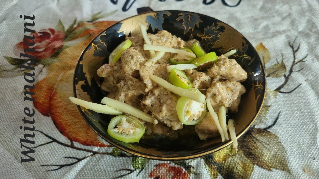 chicken malai handi recipe / white makhani by foodies recipes - YouTube