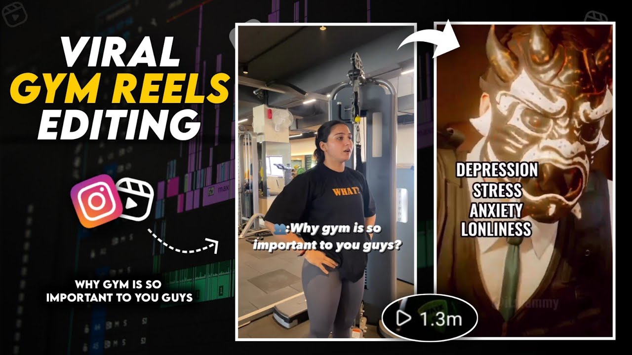 HOW I Edit This Viral INSTAGRAM GYM REELS in Just 5 Minutes || Mandy ...