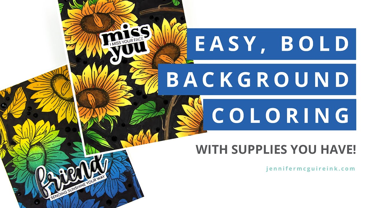 Easy, Bold Background Coloring Tips and Timesavers! - YouTube