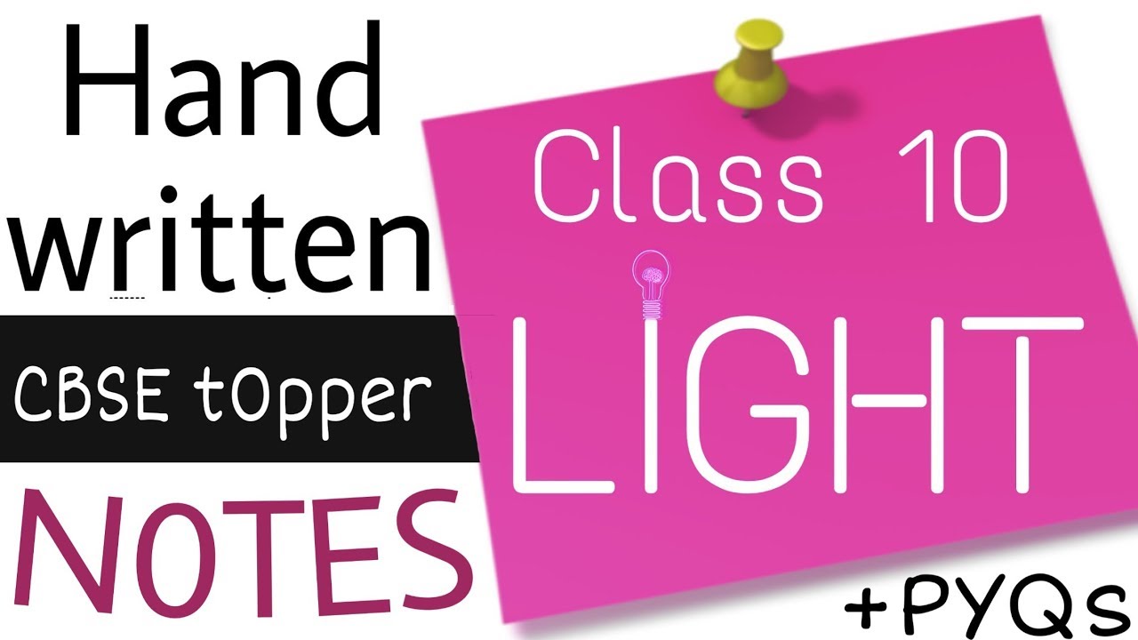 light-reflection-refraction-class-10-notes-previous-years-questions