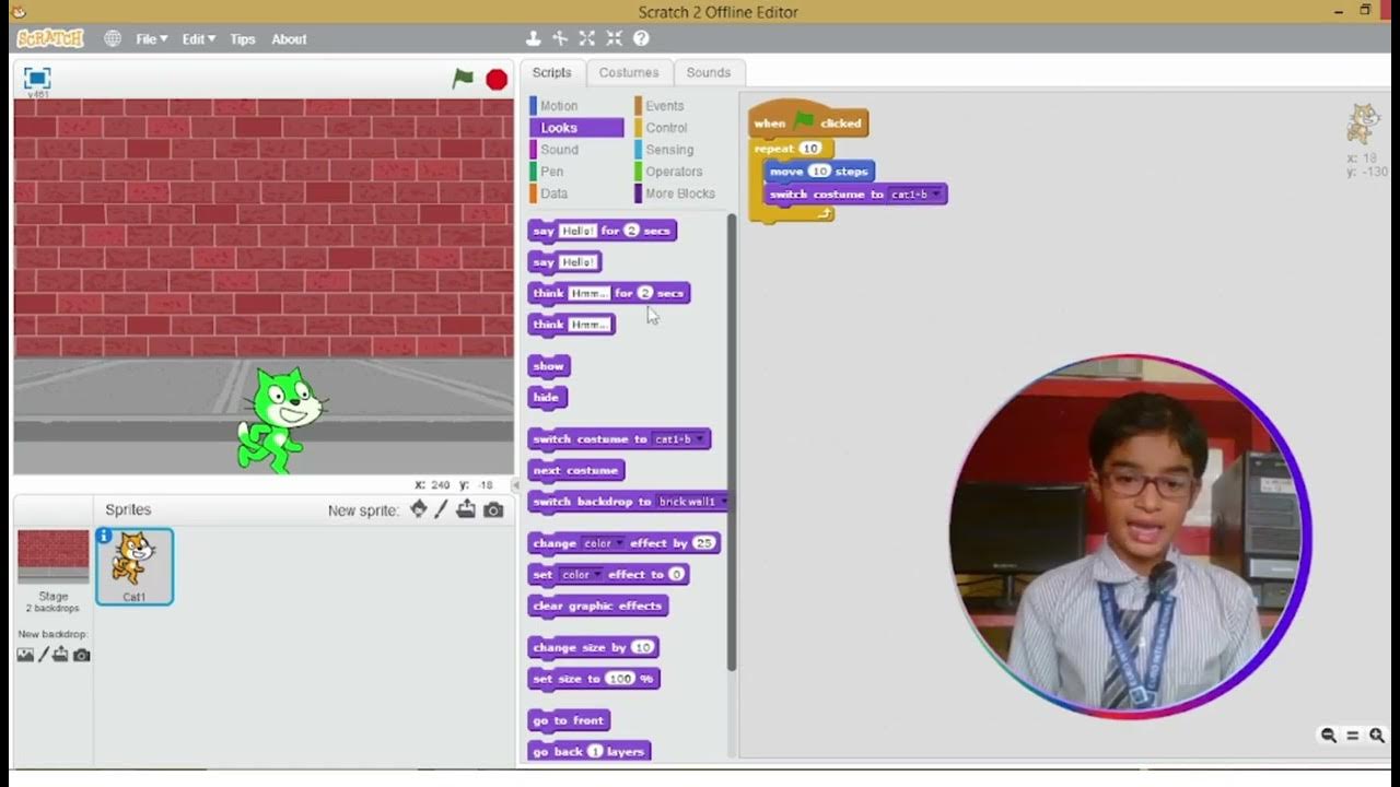 Grade 3rd : Coding : Scratch :- How to move a Sprite - YouTube