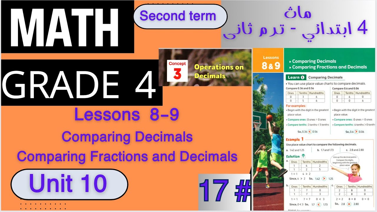 أسهل شرح ماث رابعة أبتدائي / Math Grade 4 / Unit 10 / Concept 3 ...