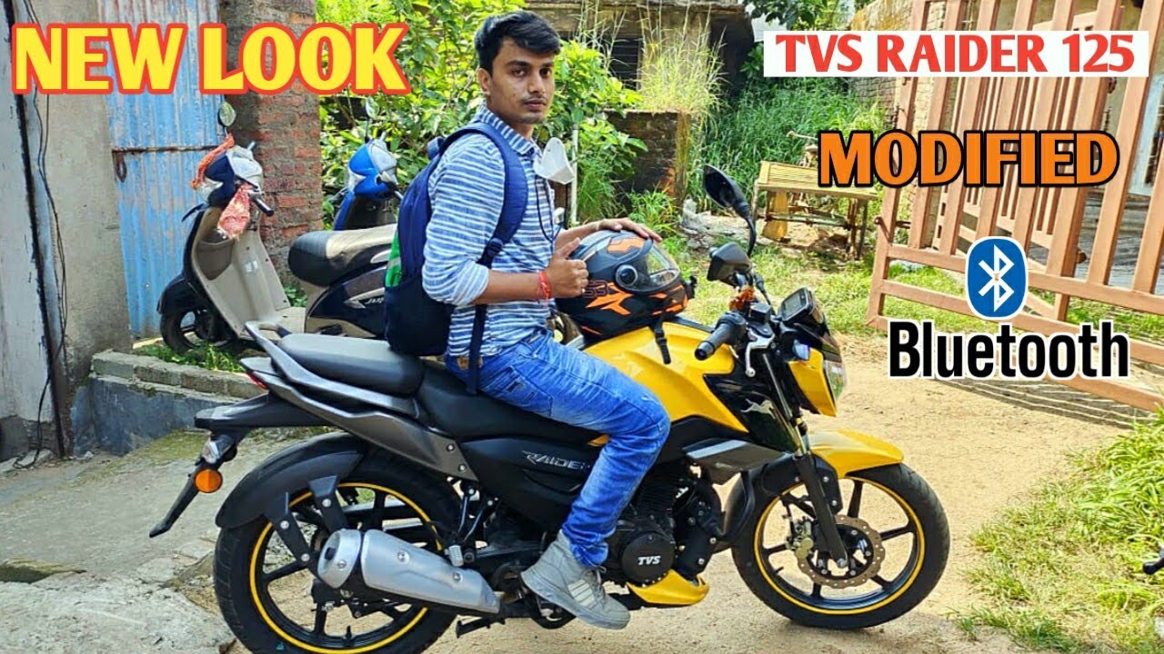 New TVS Raider 125 Alloys Stickring Done With Wide 110 Tyre || New ...