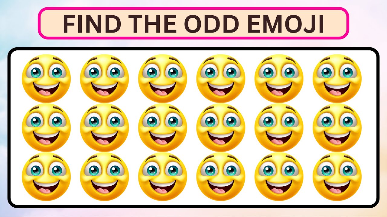 Find the odd one out emoji | Find the odd one out emoji impossible | SA ...
