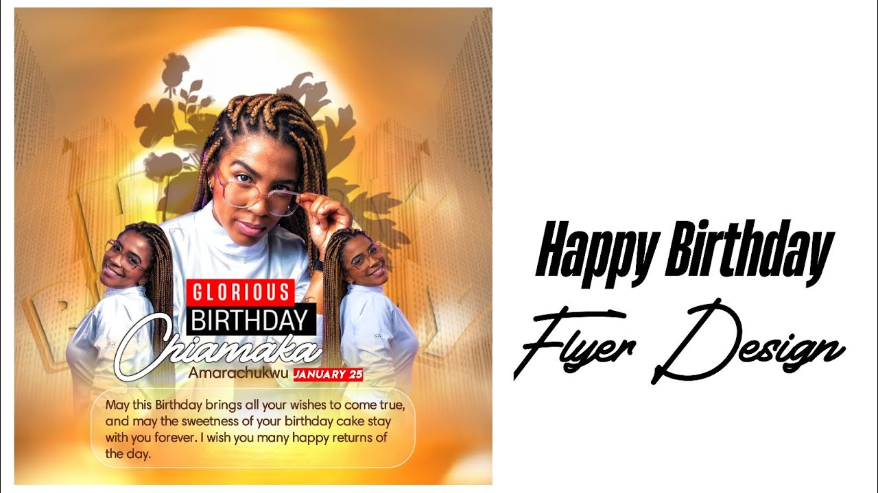 How to Design A Birthday Flyer in Pixellab | Smartphone Design ...