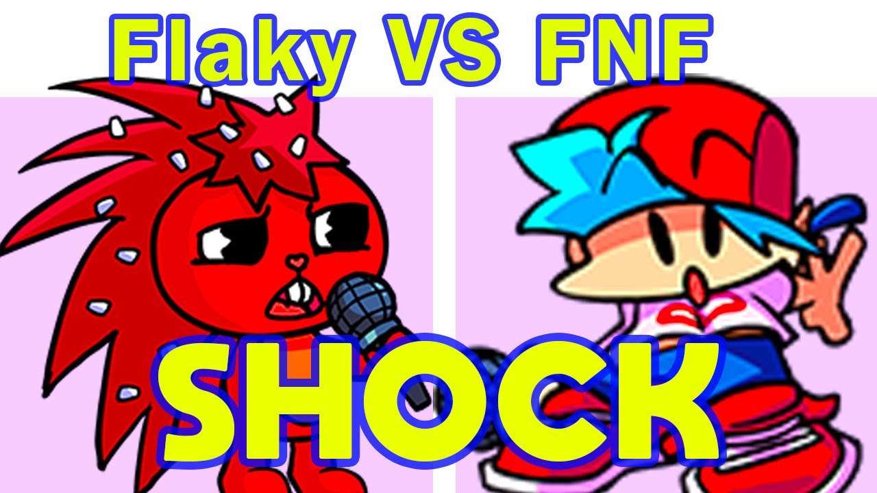 FNF vs Flaky - Shock | Happy tree Friend | FNF Mod - YouTube