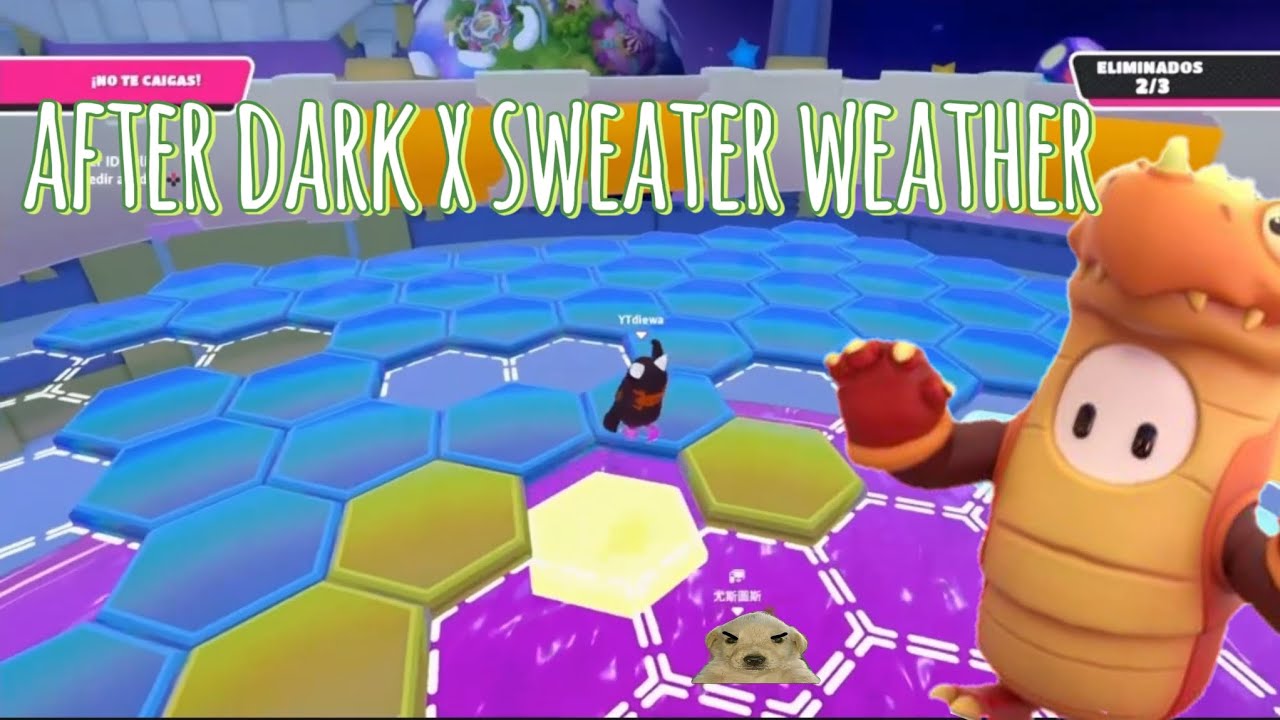 fall guys montage) after dark x sweater weather - YouTube