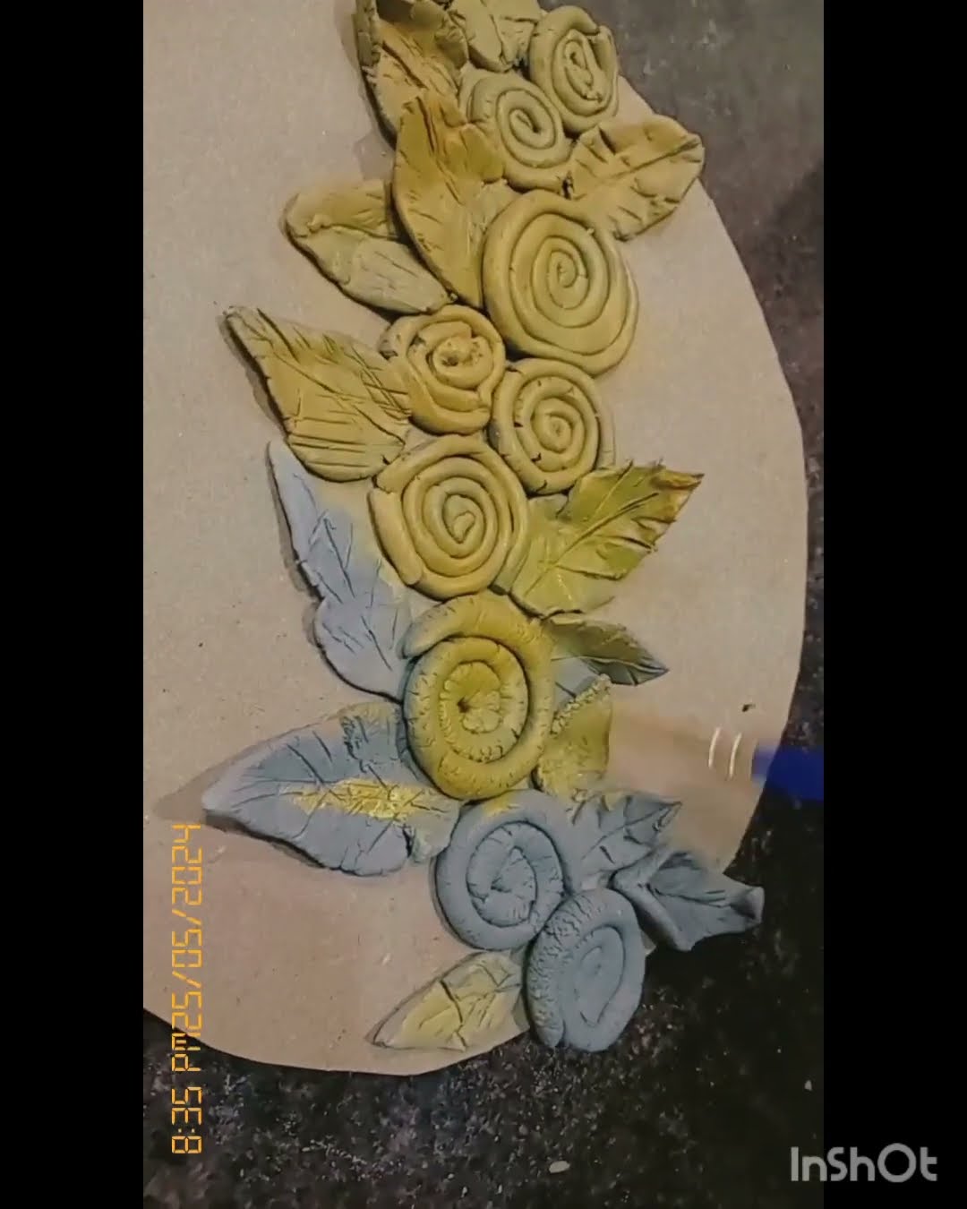 3d Flower Making with clay#3d clay art#art#creativeartwork#Tameeza ...