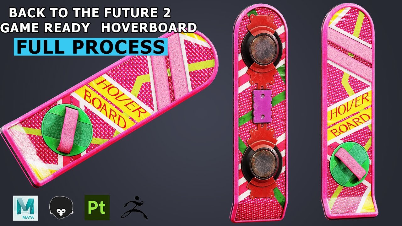 Back To The Future 2 Hoverboard Game asset Full Process (With some ...