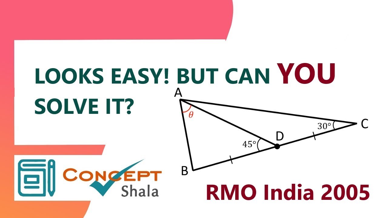 Can You Solve This Triangles And Trigonometry Regional Olympiad Problem ...