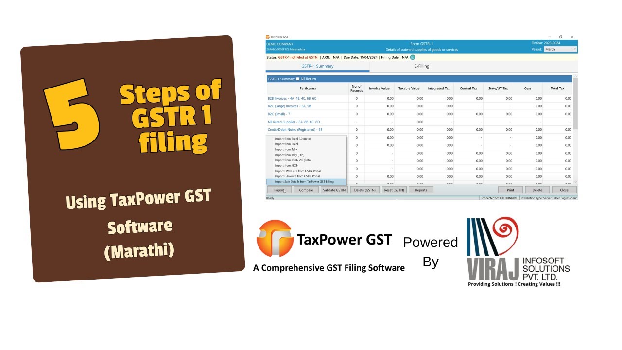 Master GSTR-1 Filing with Taxpower (Step-by-Step Guide) - YouTube