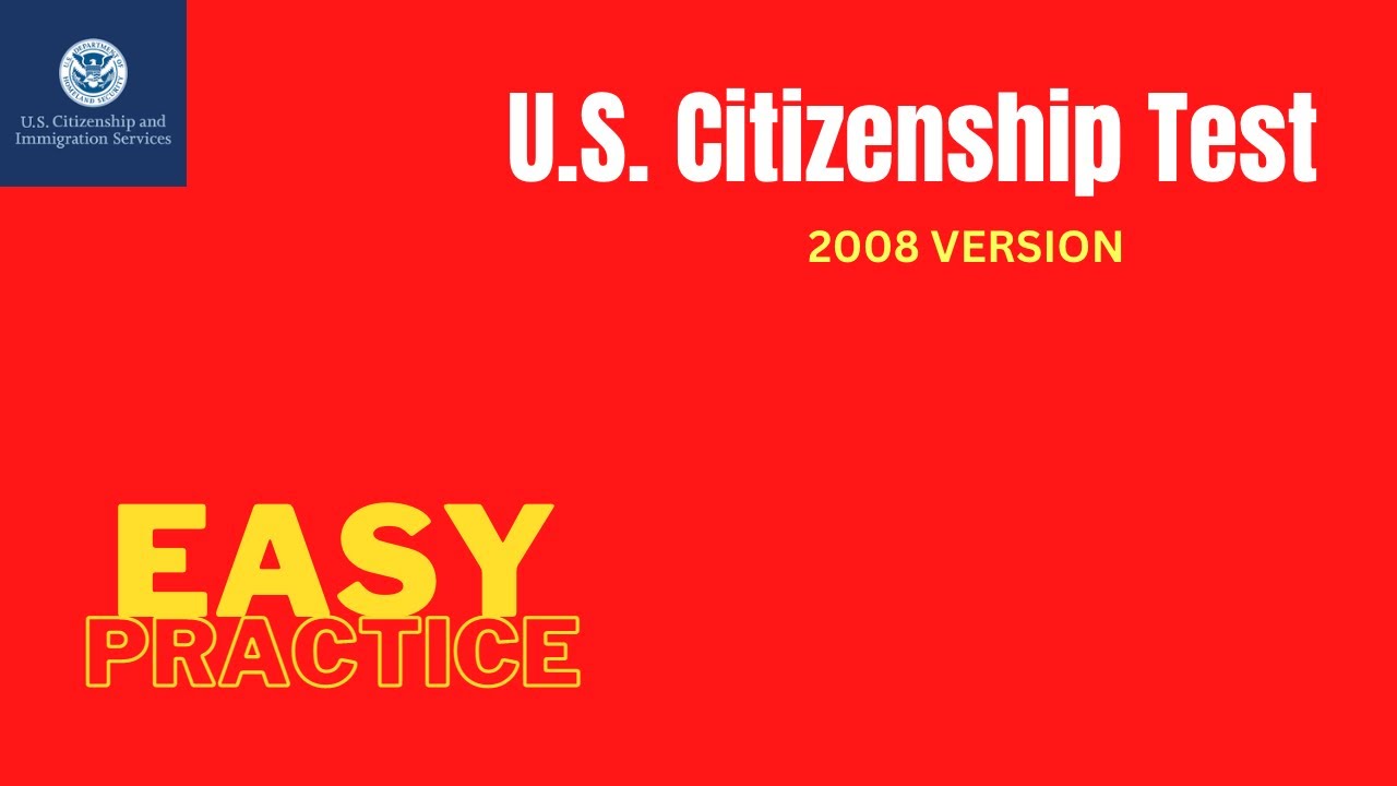 2023 U.S. Citizenship Official USCIS Civics Test (Practice Session) One ...