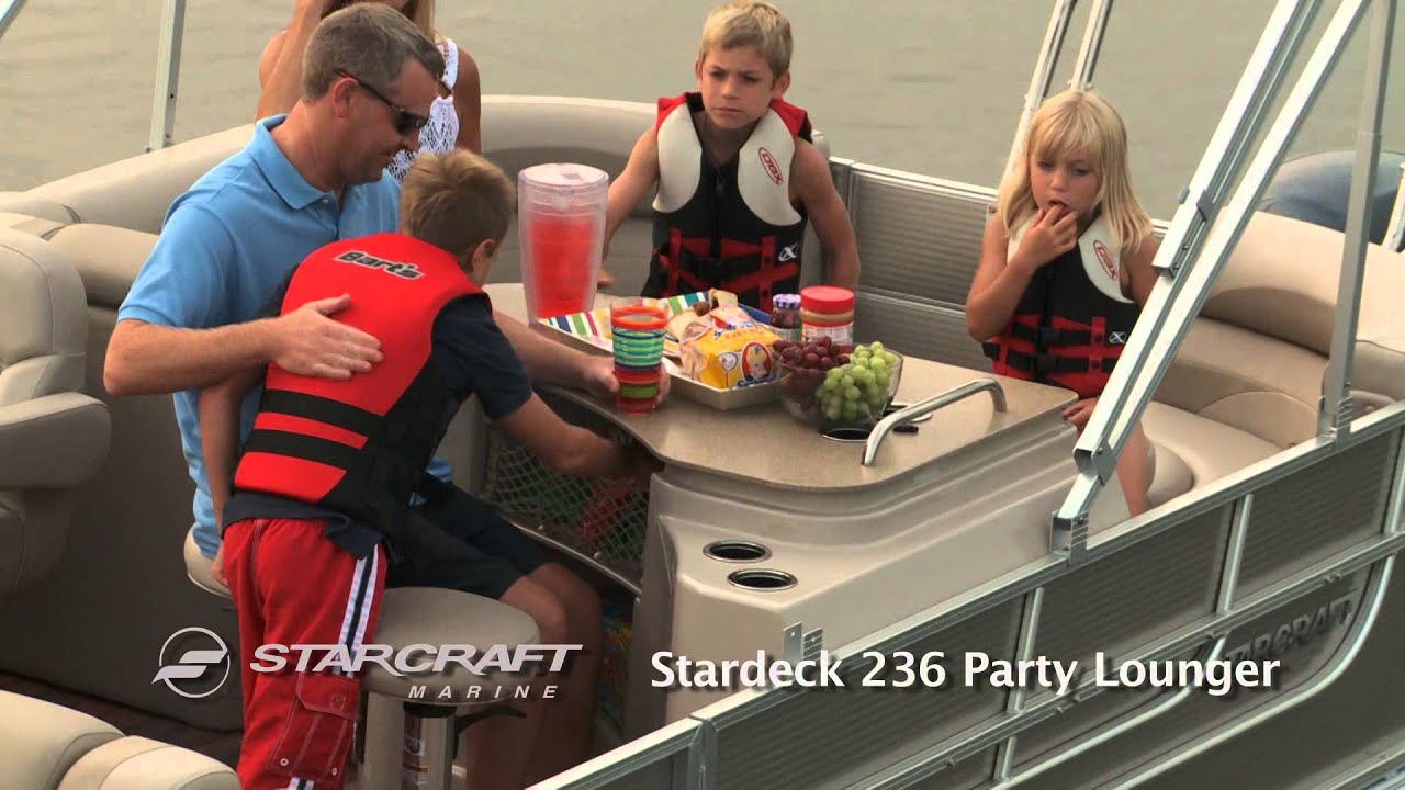Starcraft Stardeck 236 Party Lounger - YouTube