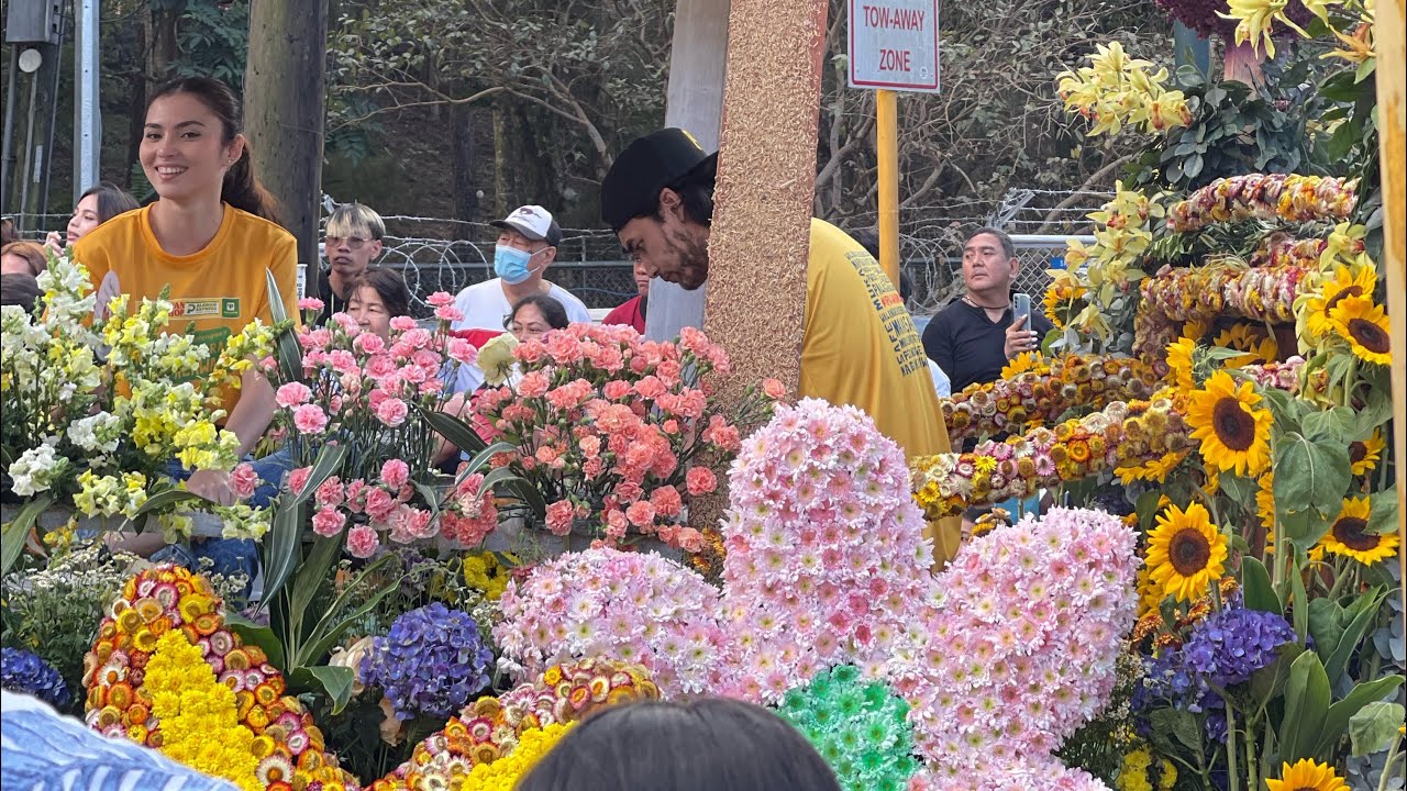 28th PANAGBENGA Festival 2024 // GRAND Floral Float Parade - YouTube
