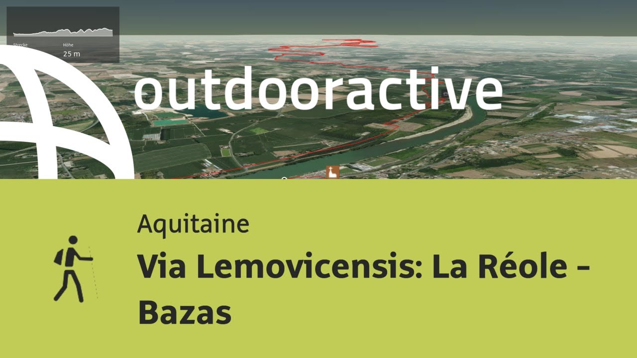 Pilgerweg in Aquitaine: Via Lemovicensis: La Réole - Bazas - YouTube