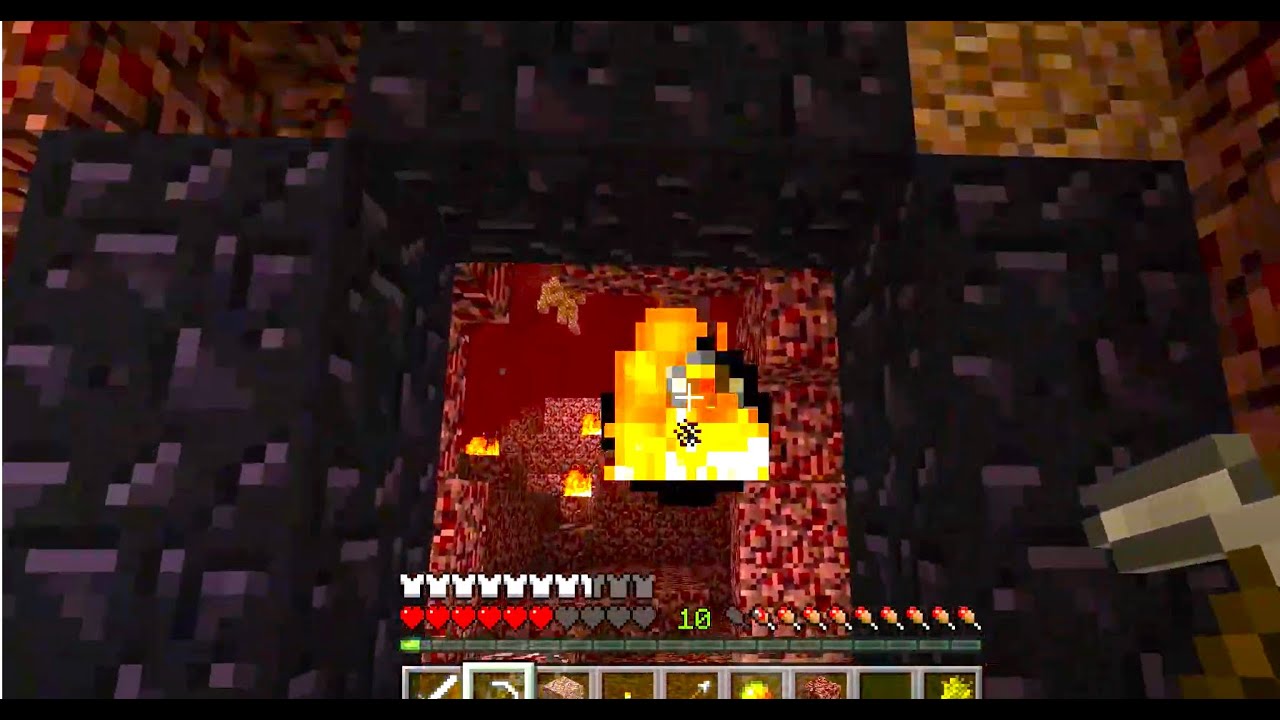 1000 IQ ALTERNATE NETHER PORTAL LIGHTING TECNIQUE!!!-Minecraft Part 16 ...
