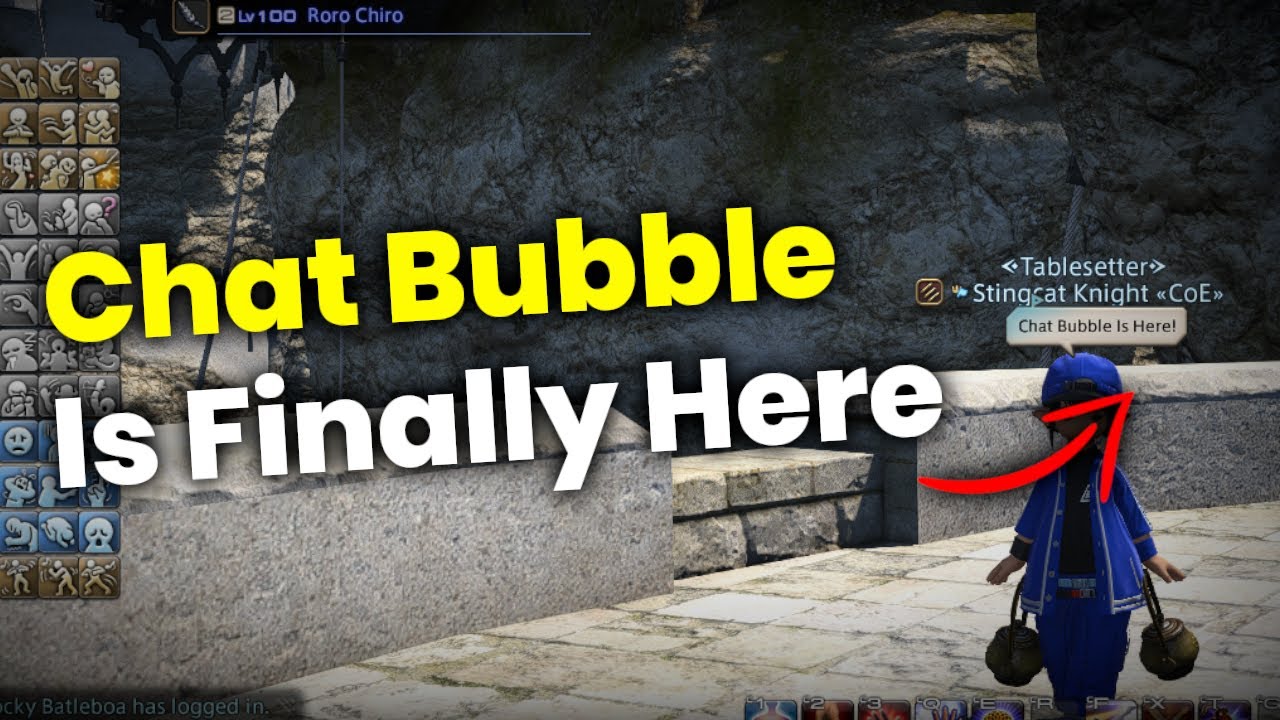 How to Enable Chat Bubble (Patch 7.3 Feature) - FFXIV - YouTube
