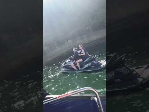 Riding a jet ski - YouTube
