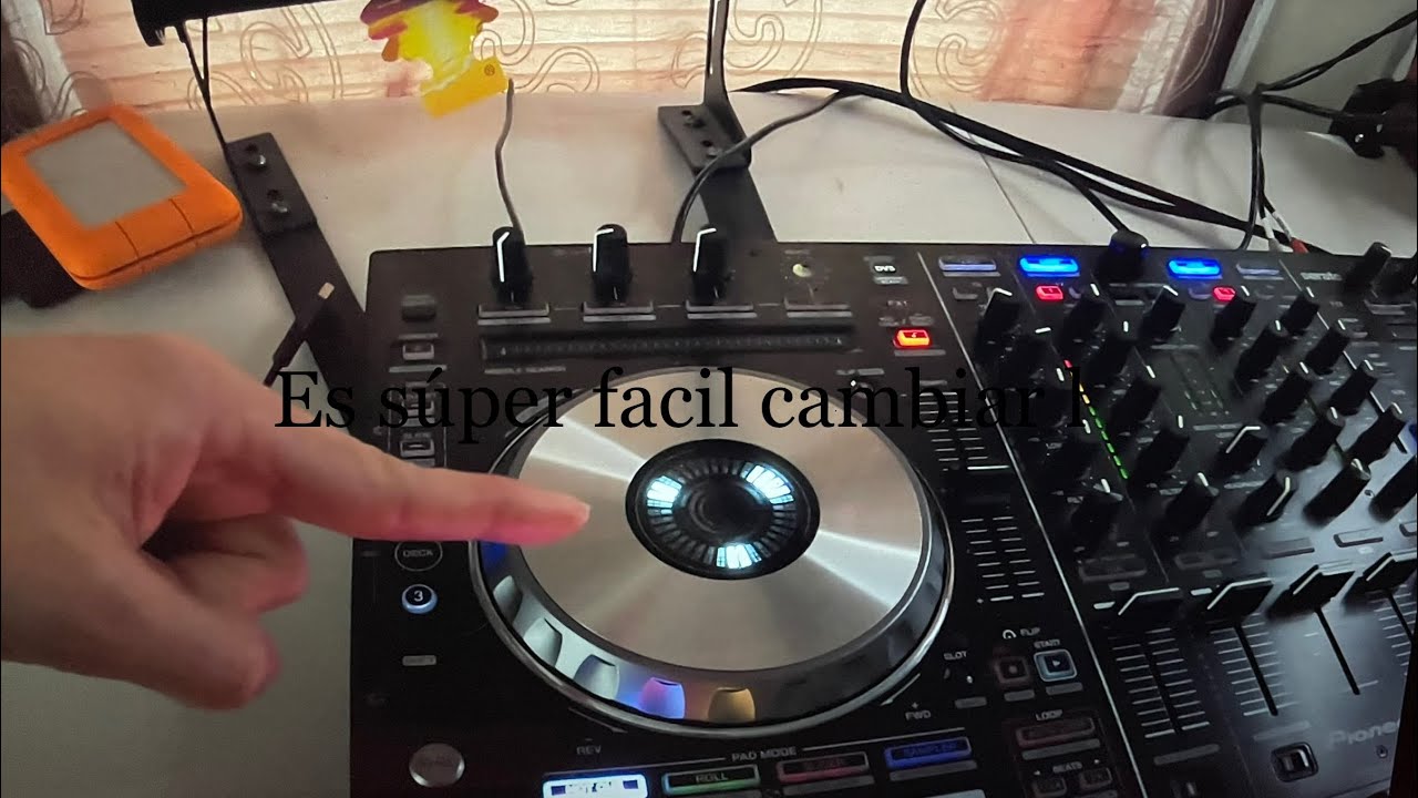 como cambiar luces del jog wheel en PIONEER DDJ SX SX2 SX3 - YouTube