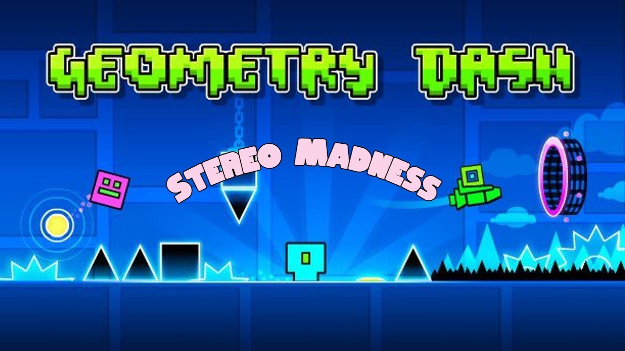 Geometry Dash - Stereo Madness | 1 Attempt - YouTube