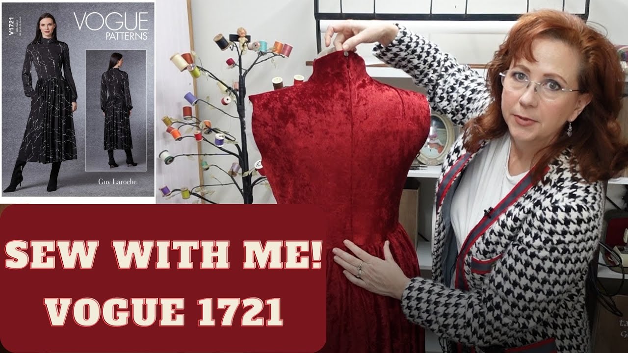 Sewing Vogue 1721 Dress by Guy Laroche - YouTube