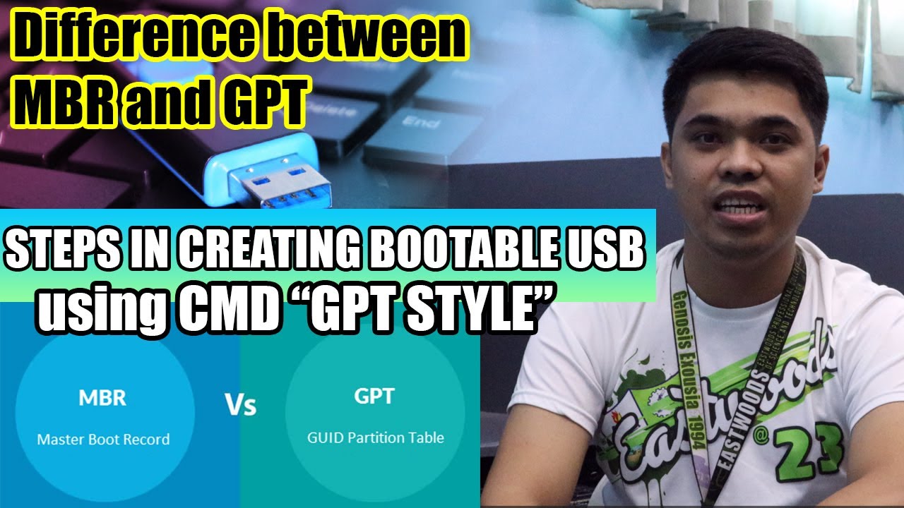 Mbr And Gpt Difference Creating Bootable Usb Gpt Style Using Cmd
