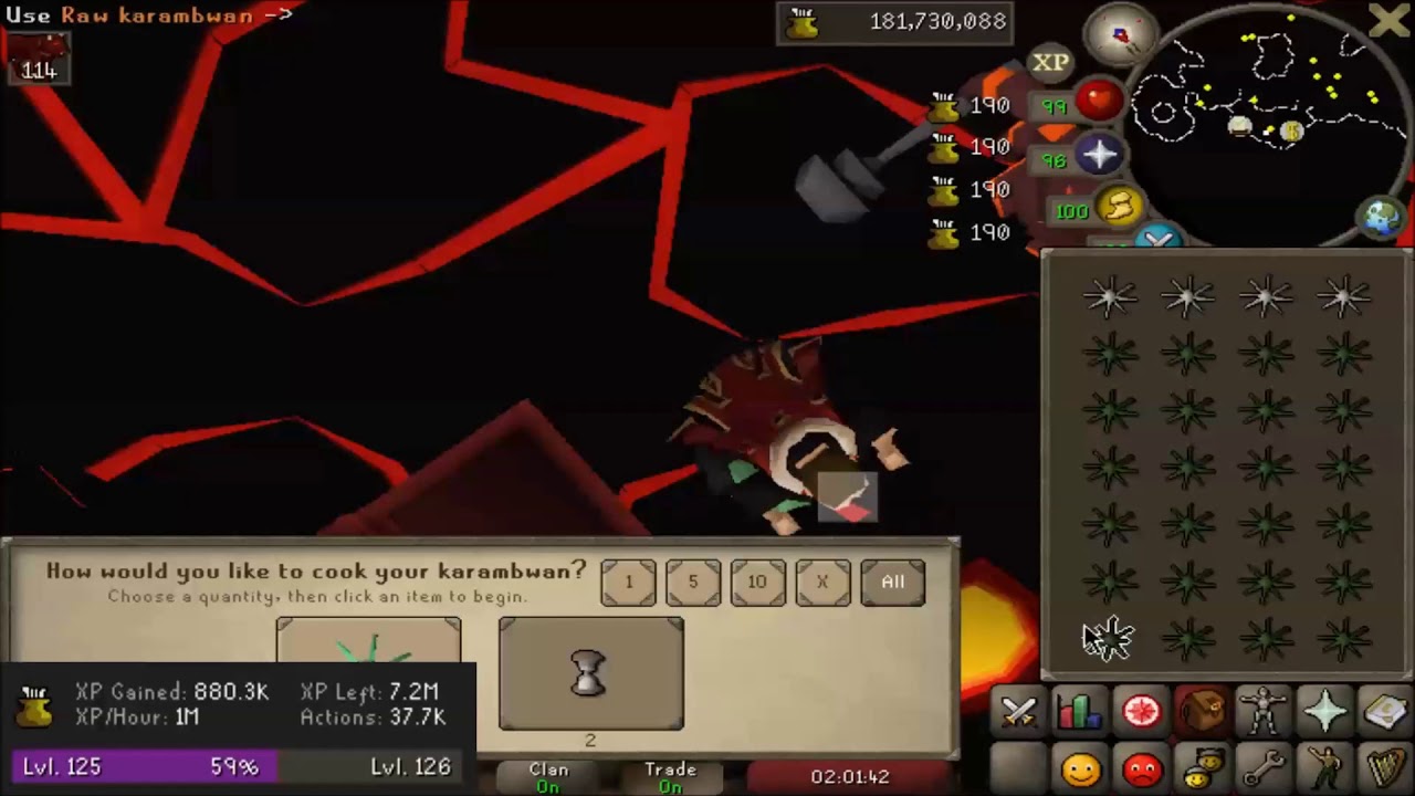 Karambwan cooking - YouTube