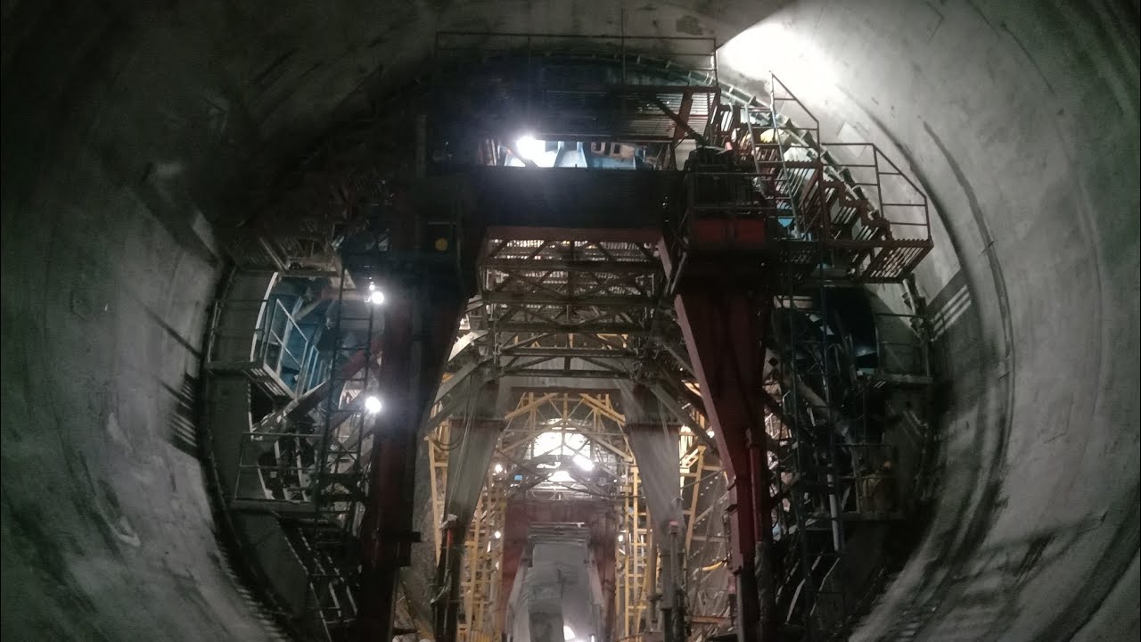 Tunnel Concrete Lining !! Gantry works. - YouTube