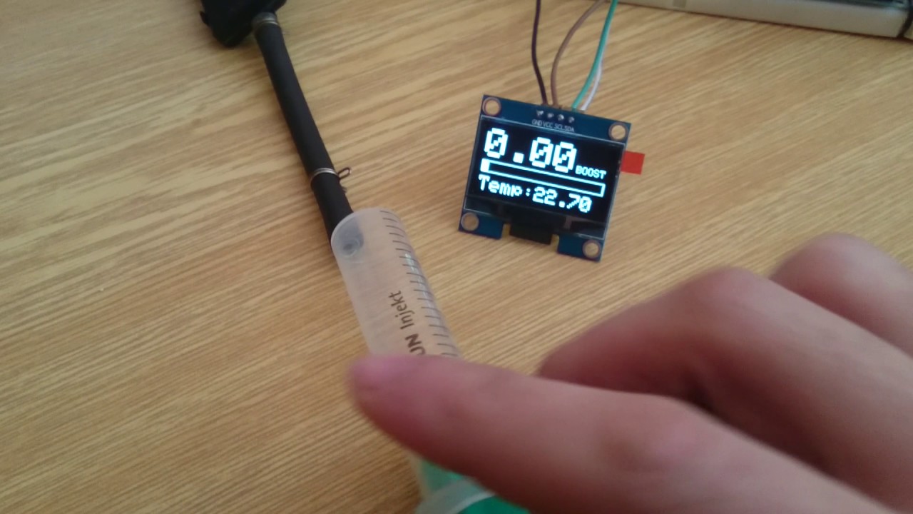 Arduino Oled I2c Boost Gauge Youtube