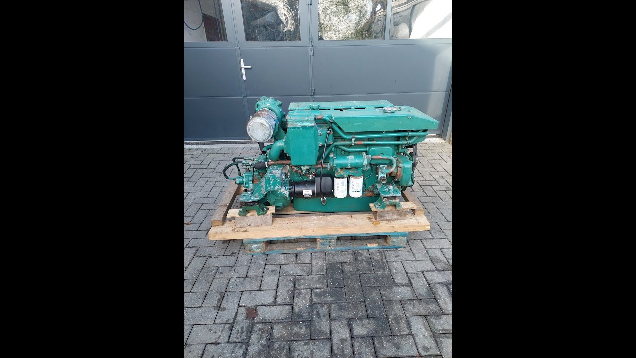 Volvo Penta marine engine TAMD60 250Hp with gearbox (sold) - YouTube