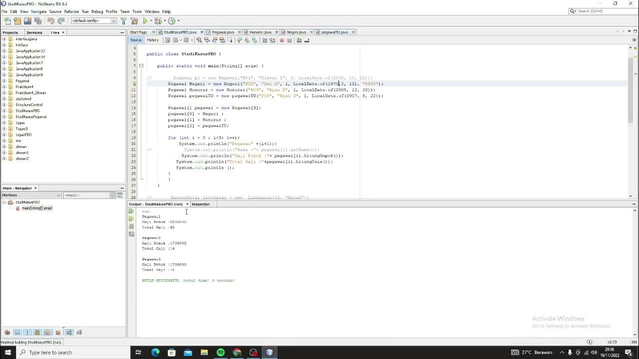 Program Java Abstract dan Interface || Melanjutkan Studi Kasus ...
